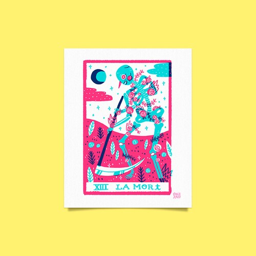 Caring Death Print - Etsy