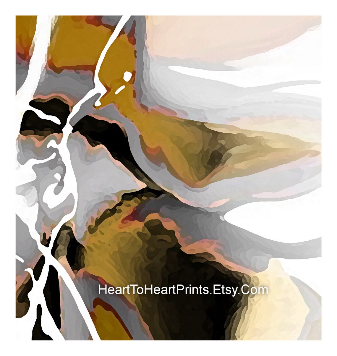 Earth Tone Abstract Painting PRINTABLE Wall Art 24x36 Neutral - Etsy