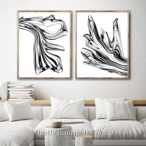 Line Drawing Wall Art Set of 3 Prints Line Printable Art Abstract Line ...