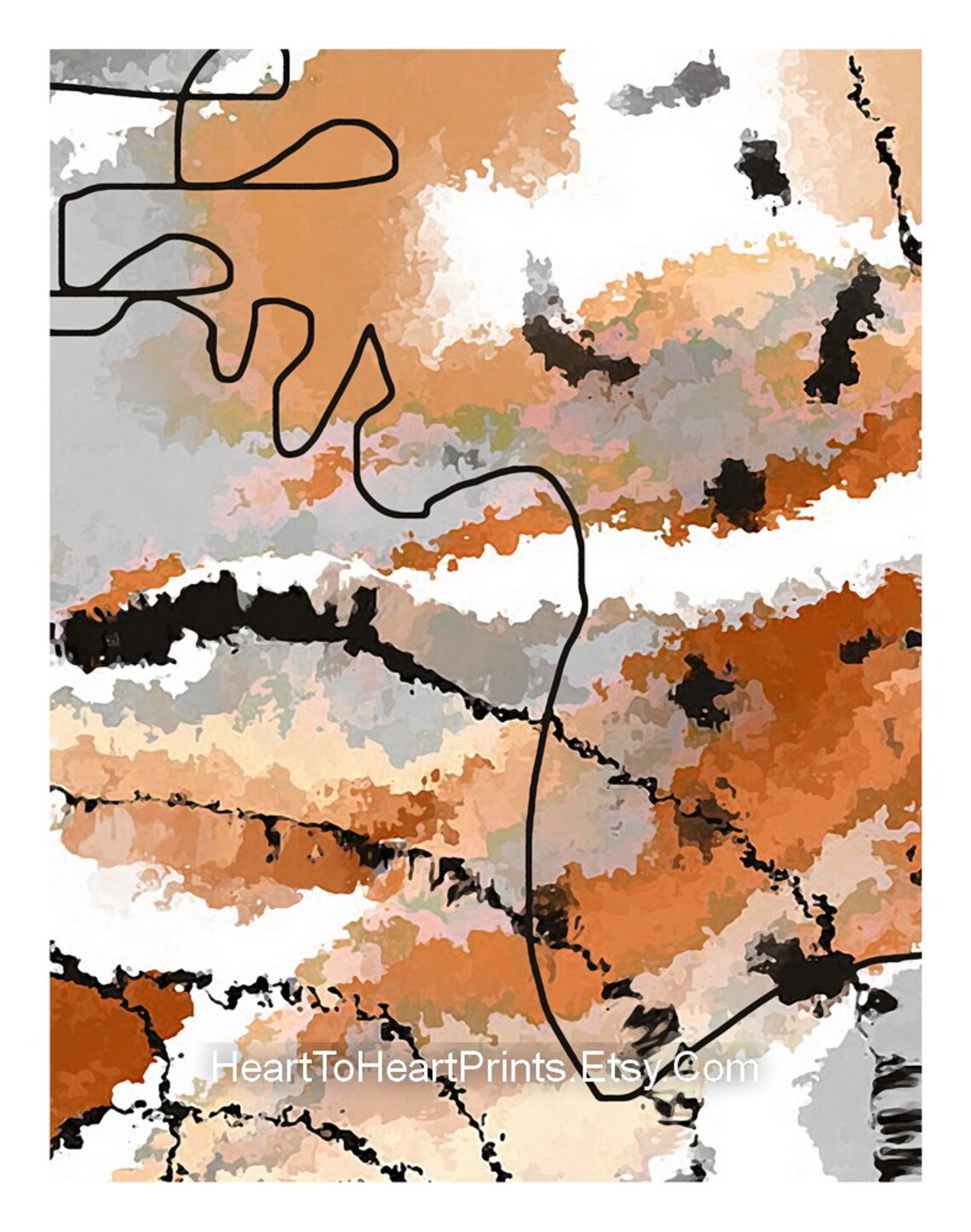 Simple Abstract Gallery Wall Art Set of 3 Neutral Abstract - Etsy