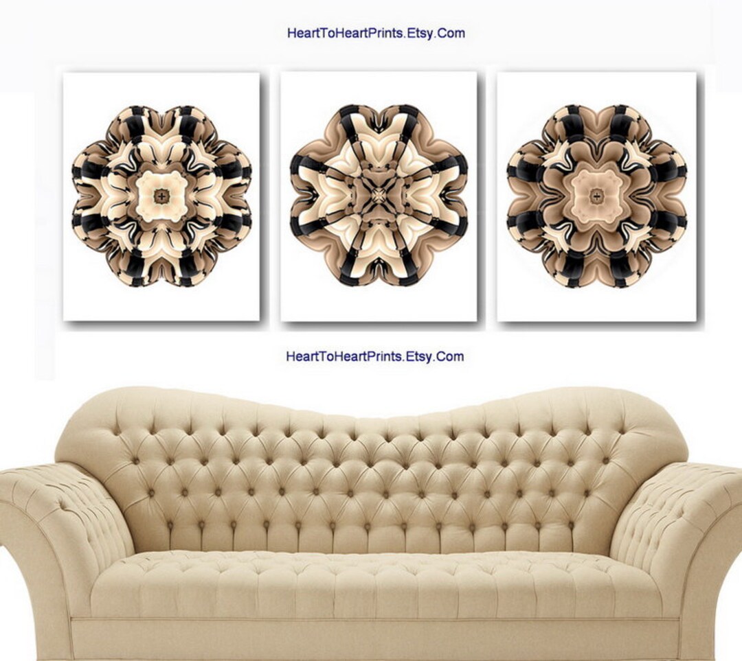 Rustic Wall Art Set of 3 Prints Printable Rustic Floral Decor DIGITAL ...