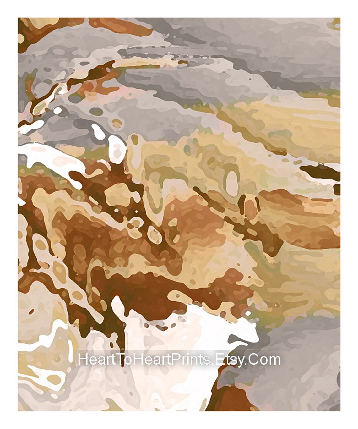 Neutral Abstract Painting Set of 3 Posters Canvas DOWNLOADABLE - Etsy