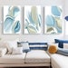 Blue Abstract Painting PRINTABLE Wall Art Set of 3 Sky Blue Beige ...