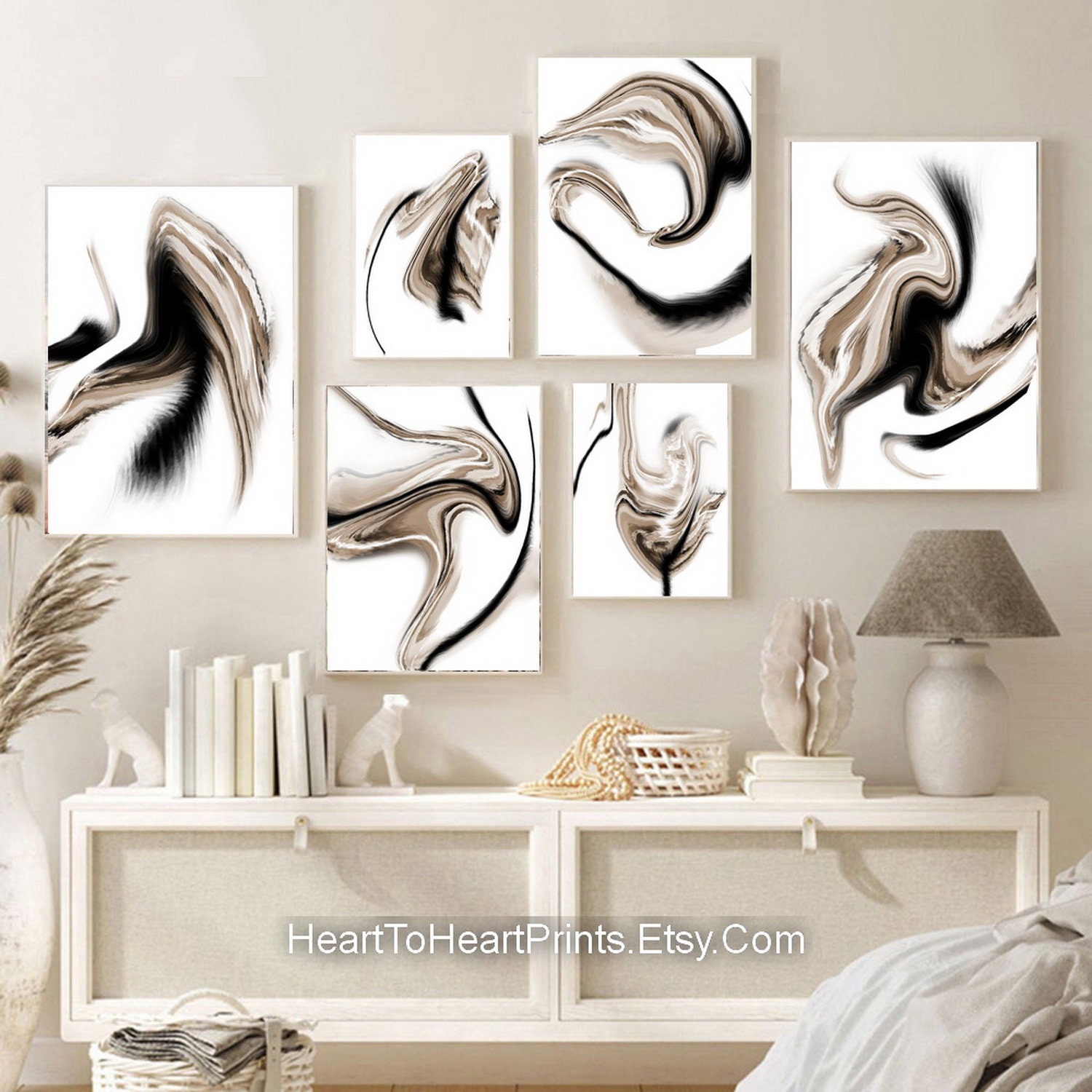Neutral Minimalist Wall Art Earth Tone Set of 12 Posters - Etsy