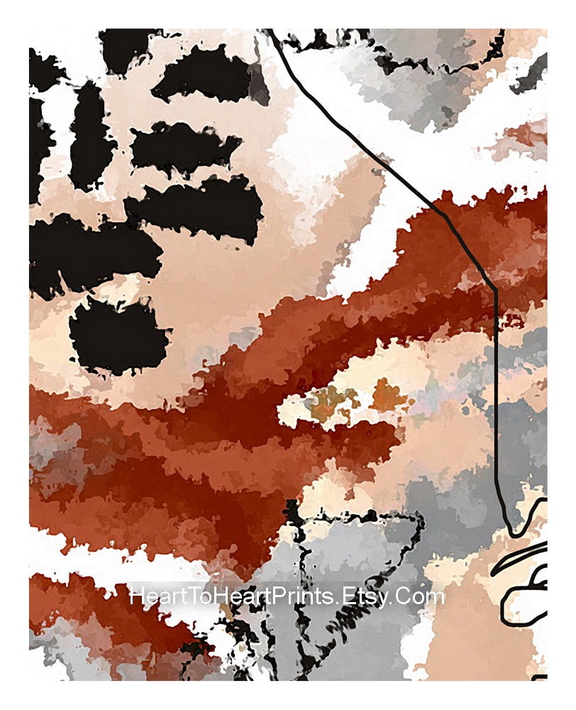 Simple Abstract Gallery Wall Art Set of 3 Neutral Abstract - Etsy