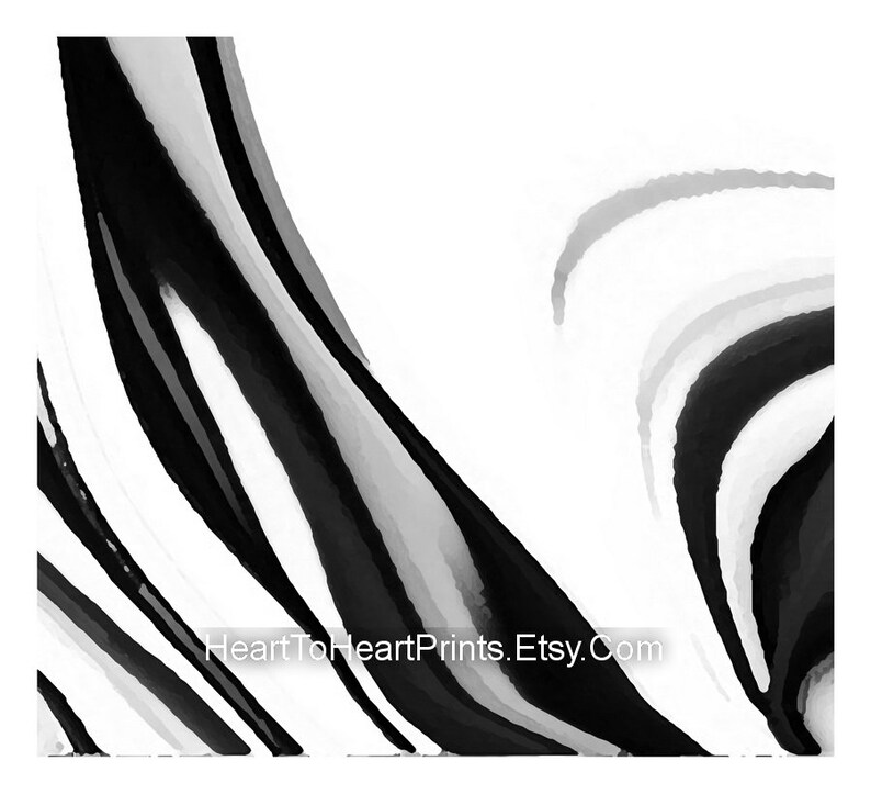 Black White Abstract Set of 2 Prints Printable Artwork Black - Etsy