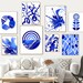 Royal Blue Abstract Set of 12 Posters Abstract Painting PRINTABLE Wall ...