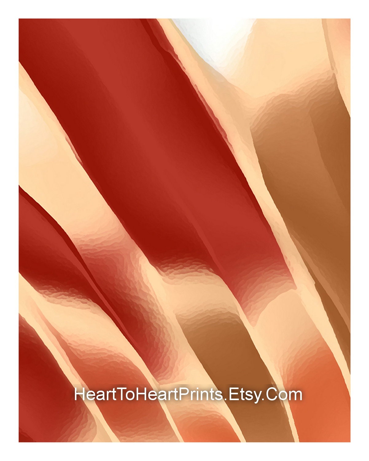 Burnt Orange Abstract Large 24x36 Wall Art Terracotta Abstract ...