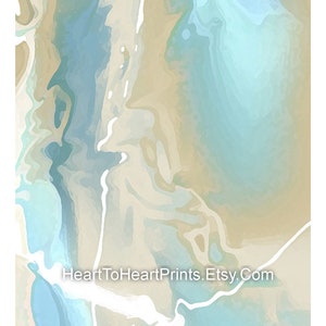 Pastel Blue Abstract Wall Art Set of 3 Light Blue Beige Abstract ...