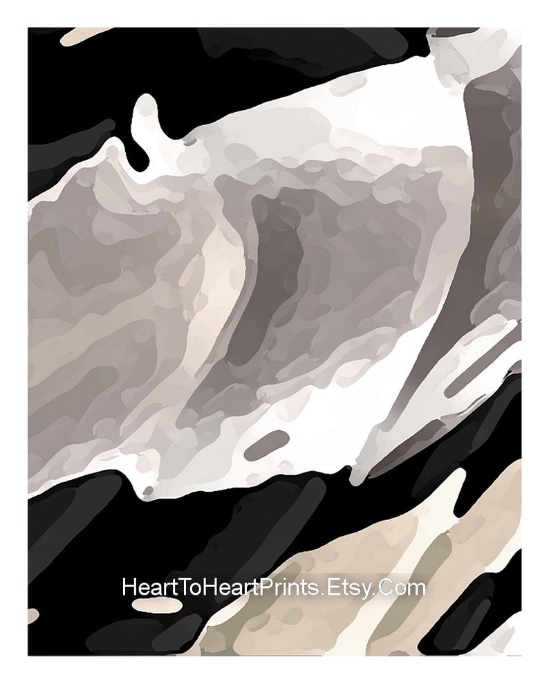 Black Gray Abstract Set of 3 Posters Neutral Wall Art DOWNLOADABLE ...