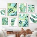 Green Abstract Gallery Wall Art Set of 12 Posters Lime Teal PRINTABLE ...