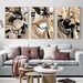 Earth Tone Abstract Painting PRINTABLE Wall Art Set of 3 Posters Brown ...