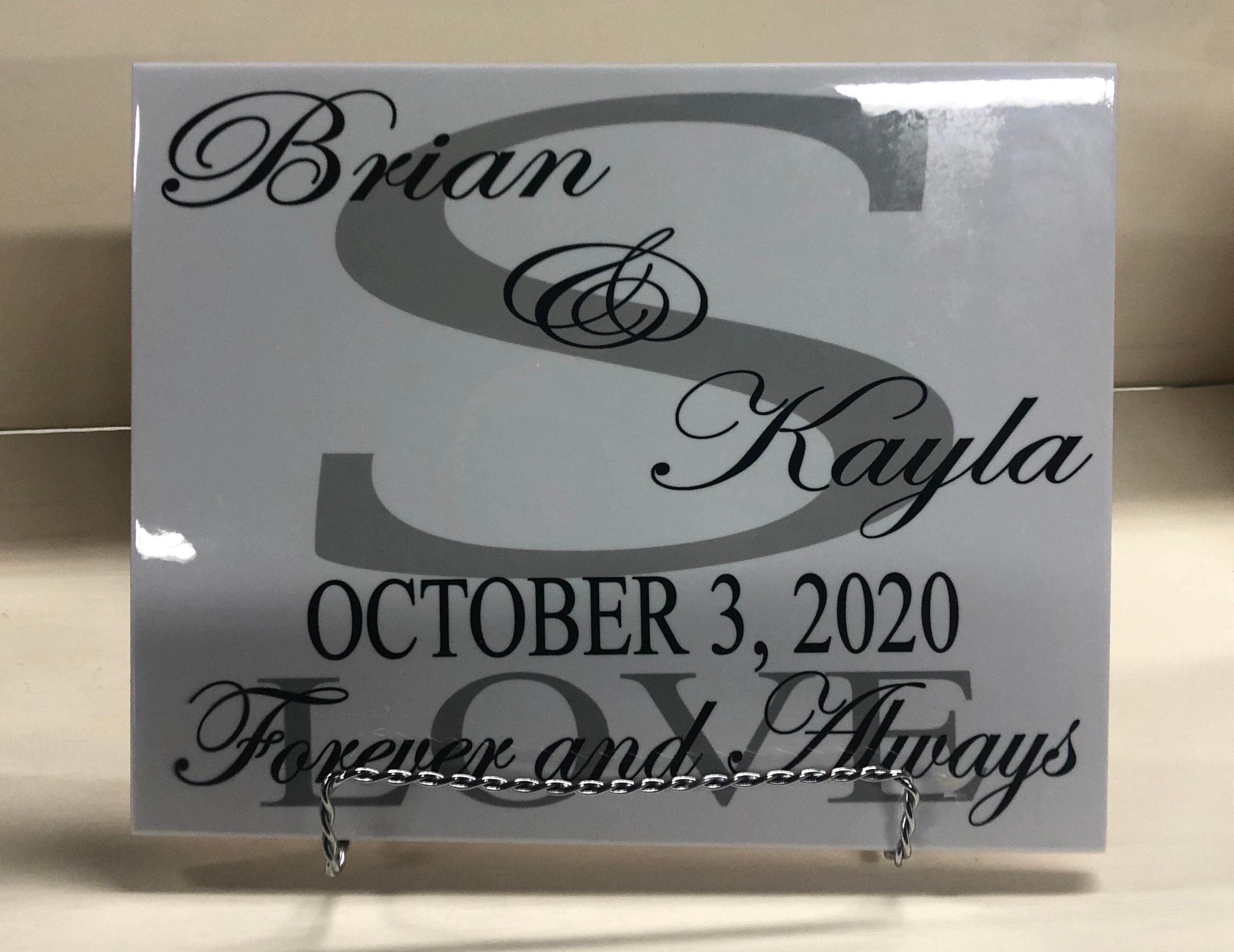 Custom Ceramic Tile 8 X 10 Personalized All Occasion Gift With - Etsy