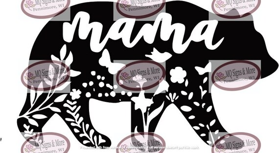 Mama Bear Svg Jpg Png Ai Digital Download | Etsy