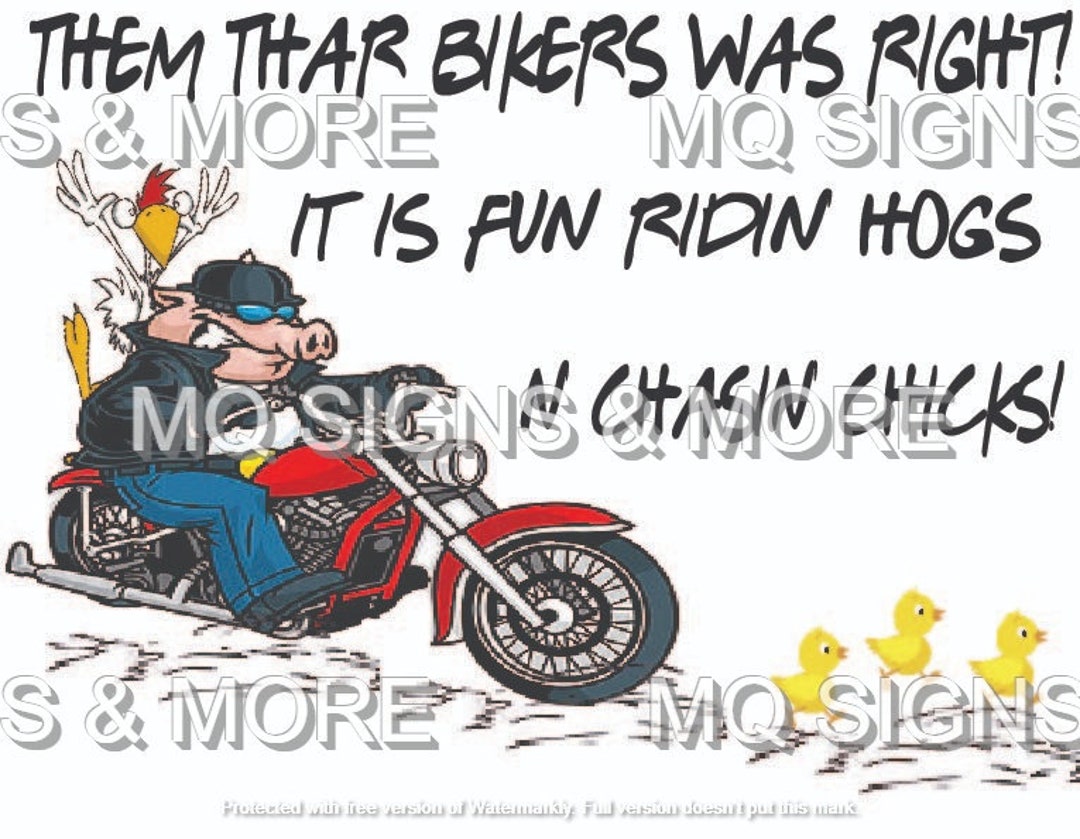 Them Thar Bikers Was Right It is Fun Riding Hogs and Chasin Chicks Svg ...
