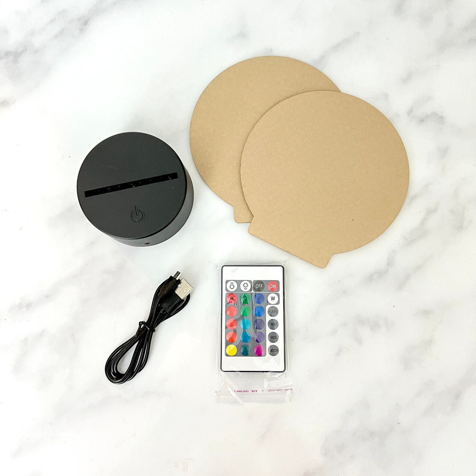 LED Light Base Kit, Base LED Lamp Base Blank Acrylic Sign DIY Acrylic ...