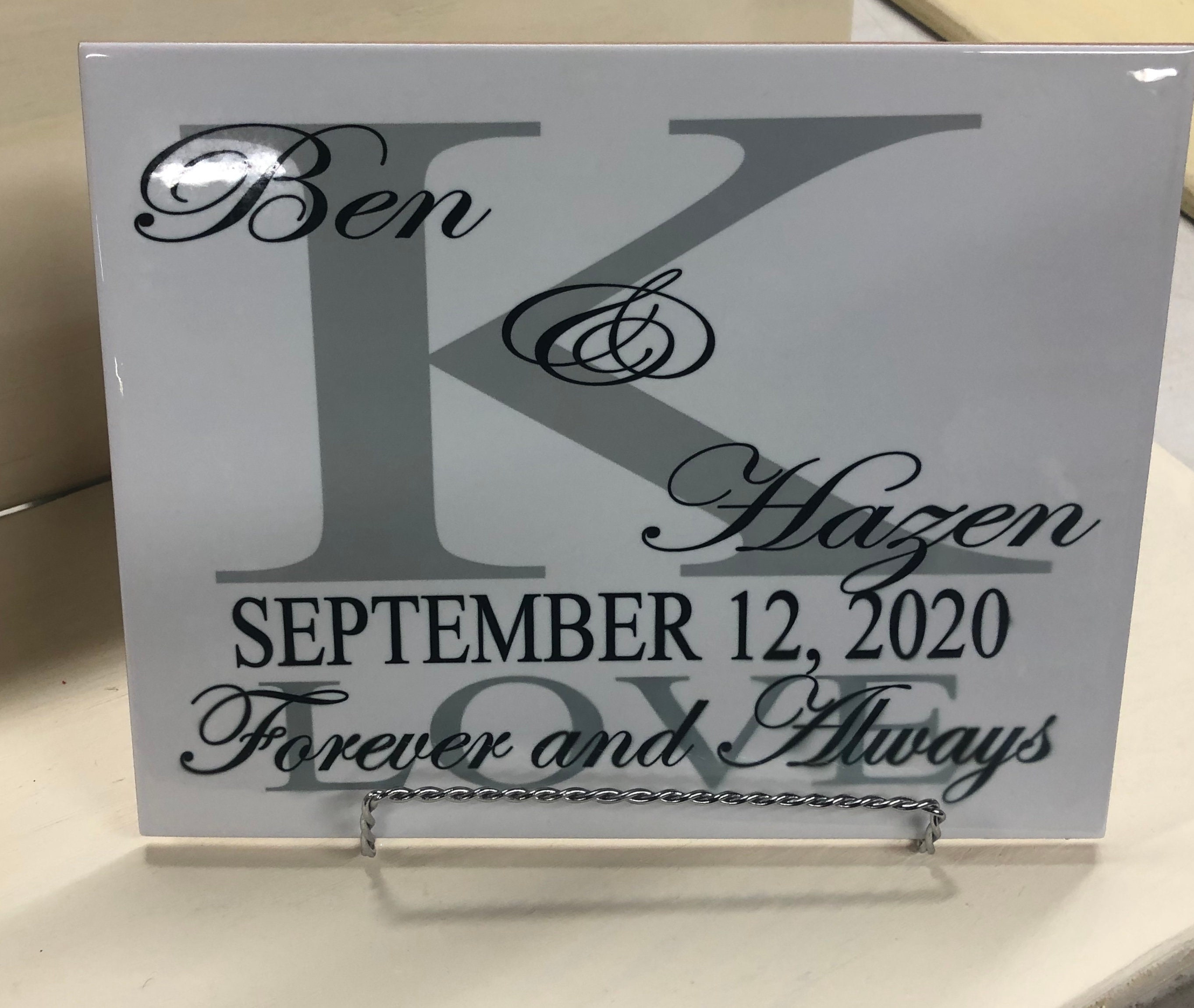 Custom Ceramic Tile 8 X 10 Personalized All Occasion Gift With Saying ...