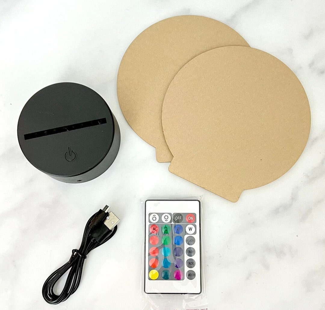 LED Light Base Kit, Base LED Lamp Base Blank Acrylic Sign DIY Acrylic ...