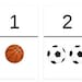 Numbers 1-10 Flashcards With Sports Balls for Kids to Learn to Count ...