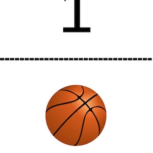 Numbers 1-10 Flashcards With Sports Balls for Kids to Learn to Count ...