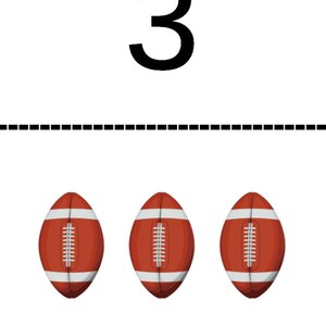Numbers 1-10 Flashcards With Sports Balls for Kids to Learn to Count ...