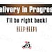 Printable "delivery in Progress Brown" Sign for Your Car Dashboard ...