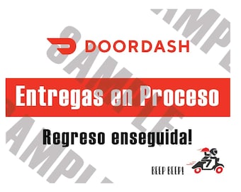 Door Dash Car Sign - Etsy