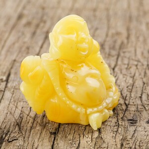Amber Sculpture of Buda | Carved Natural Baltic Amber | Unique ...