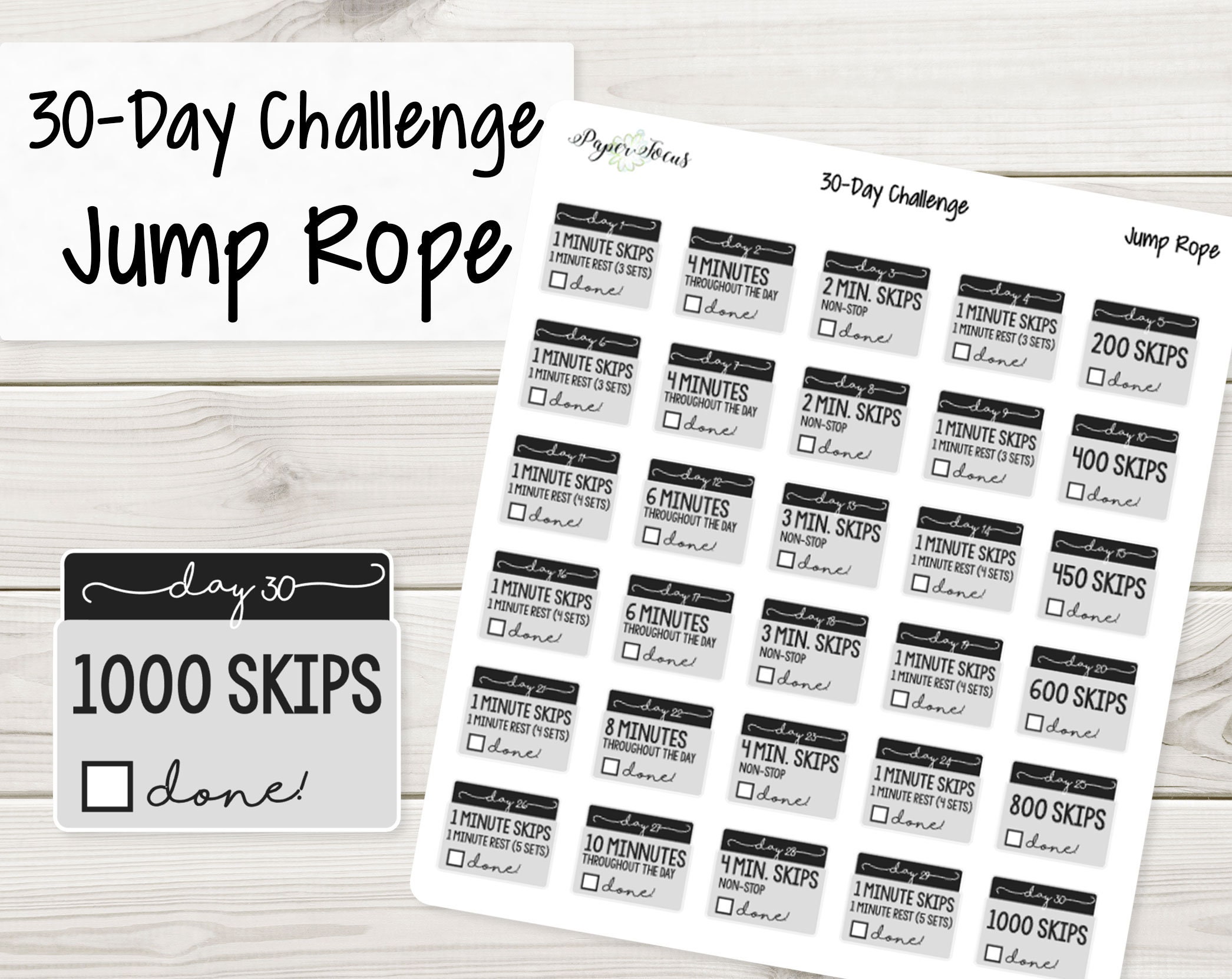 30 Day Jump Rope Challenge
