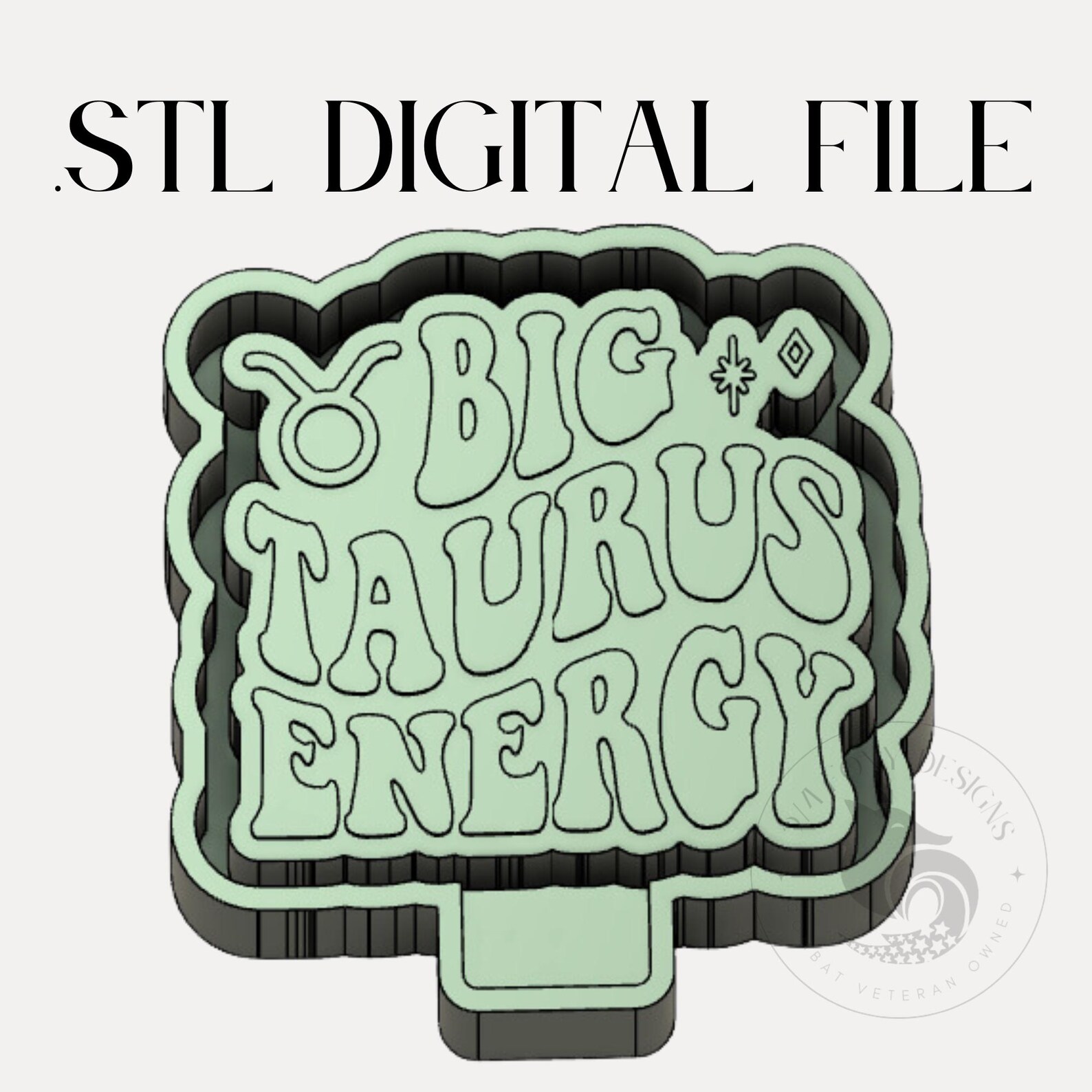 Big Taurus Energy Digital Design for Freshie Blank Mold Housing Molding ...