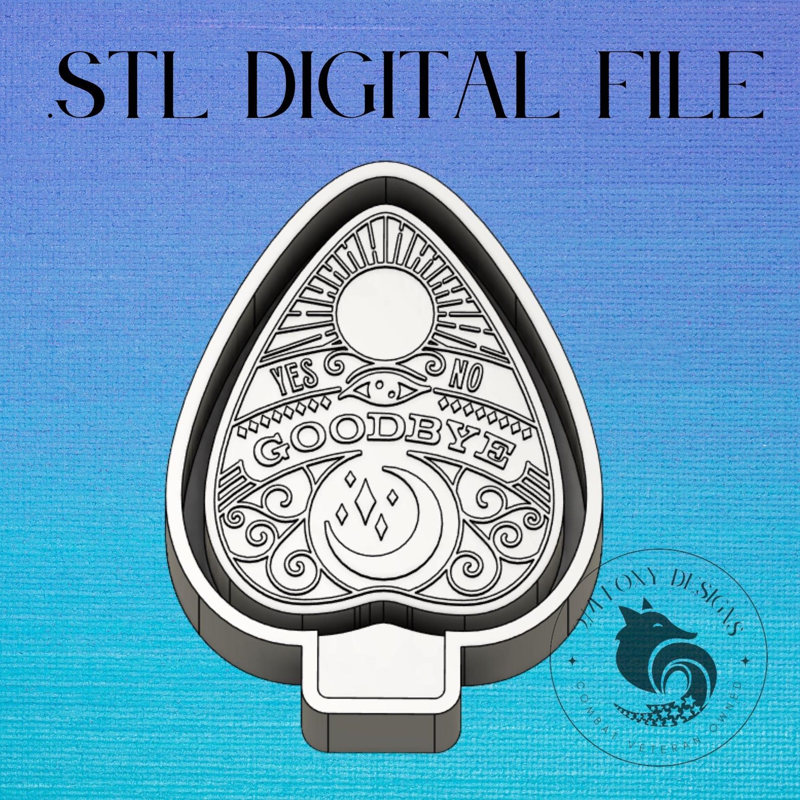 Ouija Planchette Digital Design for Freshie Blank Mold Housing Molding ...