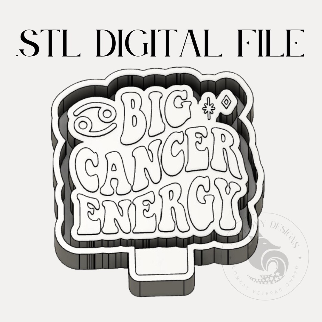 Big Cancer Energy Digital Design for Freshie Blank Mold Housing Molding ...