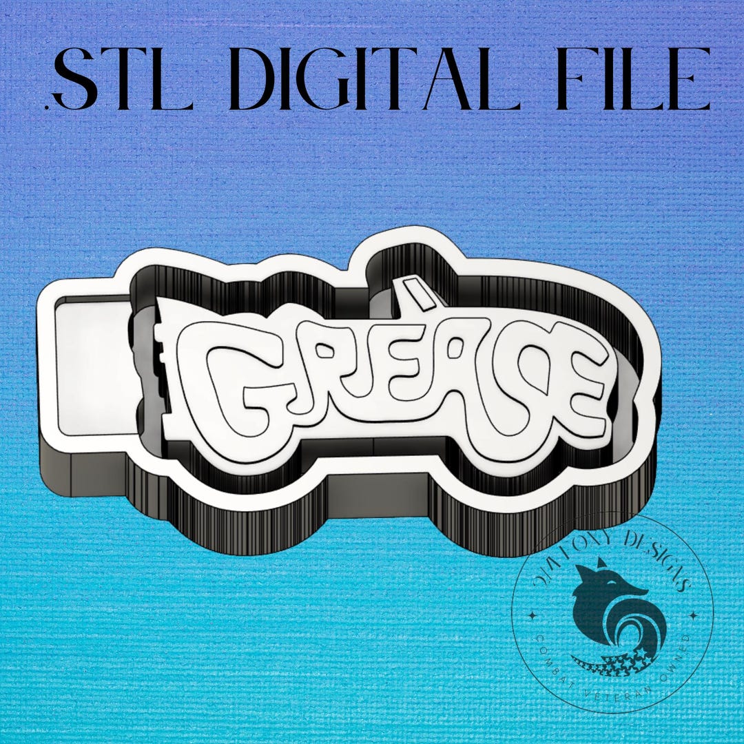 Grease Digital Design for Freshie Blank Mold Housing Molding 3d Printer ...