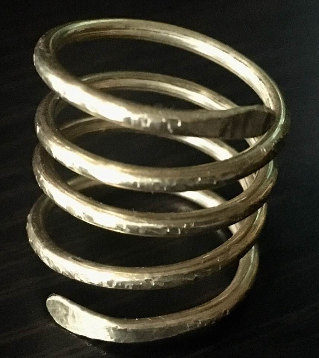 Brass Coil Rings - Etsy