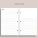 Undated Weekly Planner Inserts, Vertical Column Layout With Dot Grid ...