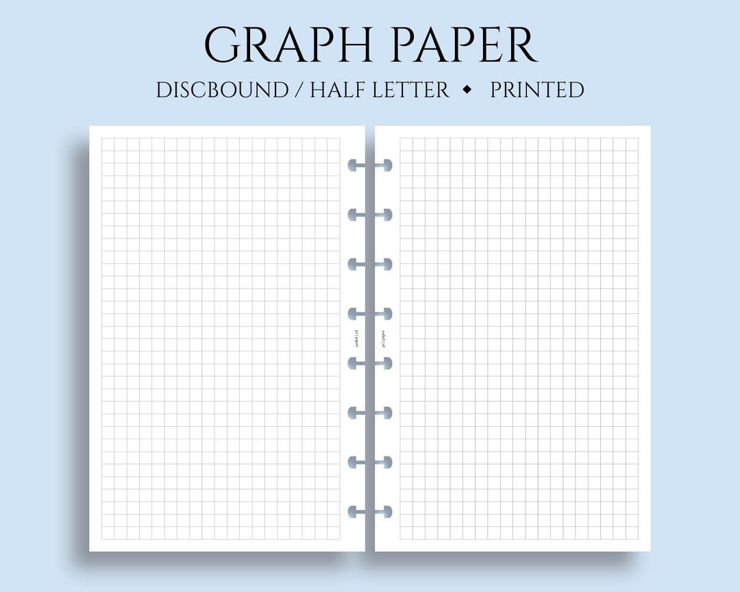 Graph Paper Inserts, Grid Filler Paper, Bullet Journal Pages ~ Junior ...