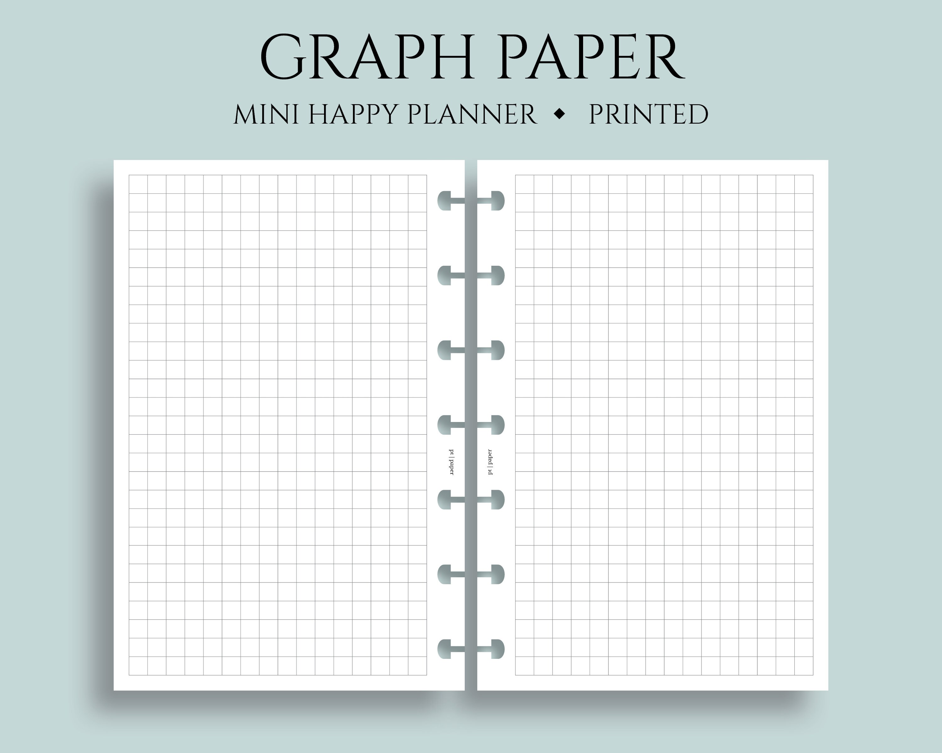 Graph Paper Inserts Grid Filler Paper Bullet Journal Pages - Etsy