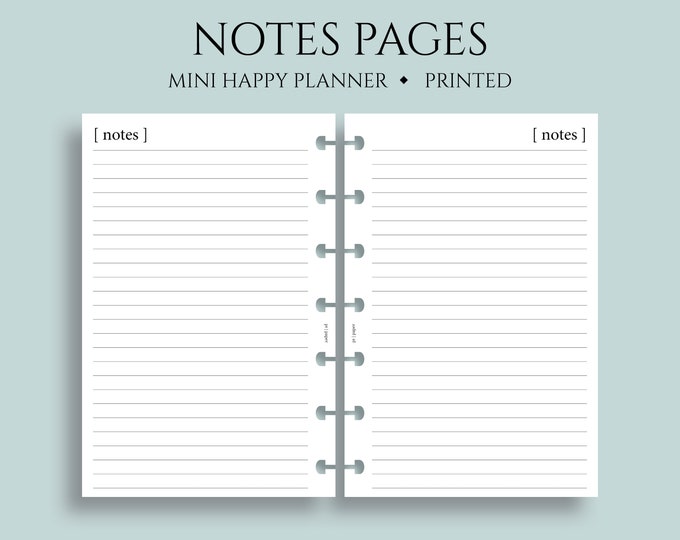 Notes Pages Lined Paper Planner Inserts Minimal Style - Etsy