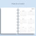 Yearly Calendar Bundle, Junior Half Letter Size Discbound, Year-at-a ...