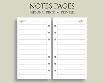 Notes Pages Lined Paper Planner Inserts Medium Ruled - Etsy