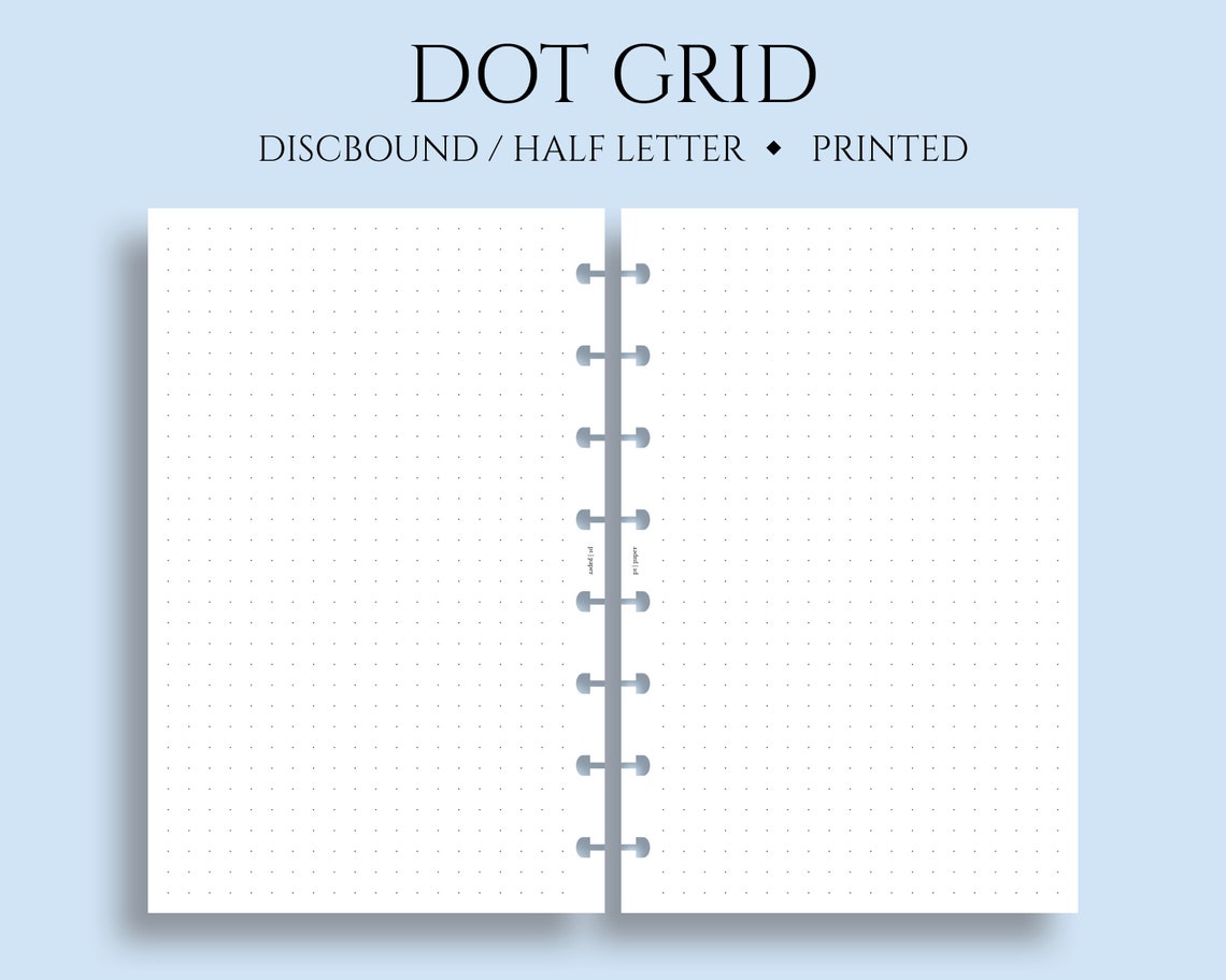 Dot Grid Inserts Dotted Filler Paper Bullet Journal Pages - Etsy