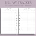 Monthly Bill Pay Tracker Planner Inserts, Bills Due Reminder, Payment ...