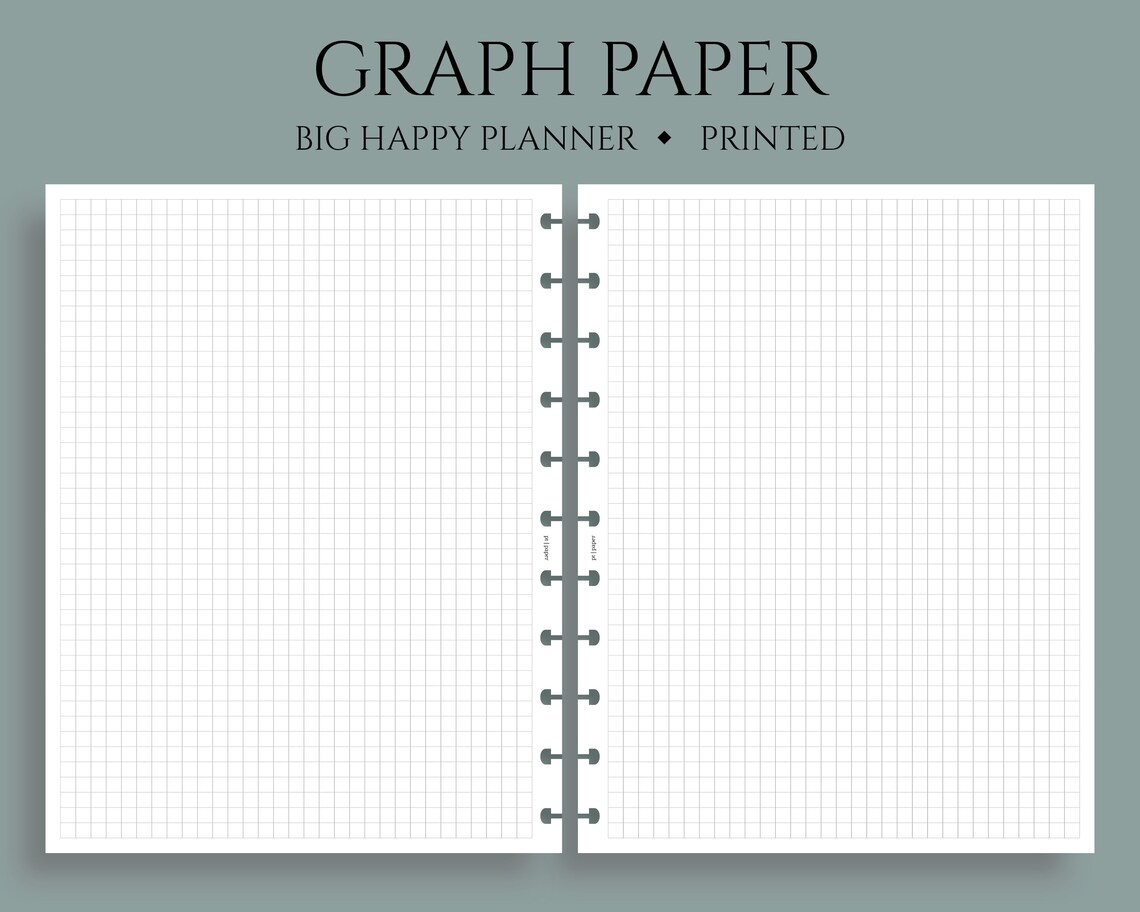 Graph Paper Inserts Grid Filler Paper Bullet Journal Pages - Etsy