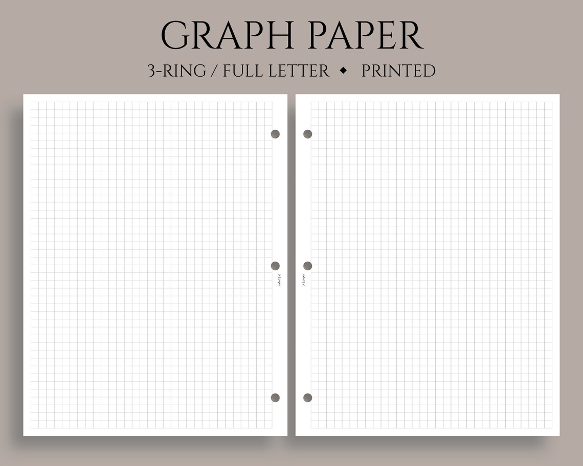 Graph Paper Inserts Grid Filler Paper Bullet Journal Pages - Etsy