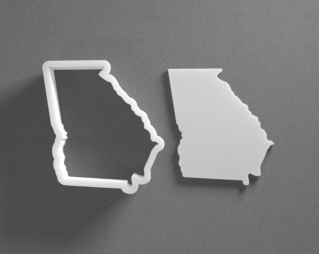 Georgia State Cookie Cutter & USA Polymer Clay Earring, Pottery Tool - Etsy