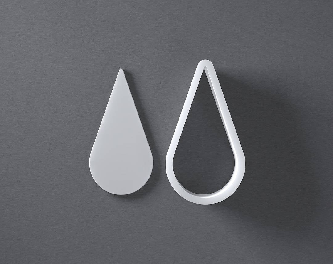 Water Drop Cookie Cutter From Mini to Large Water Drop - Etsy