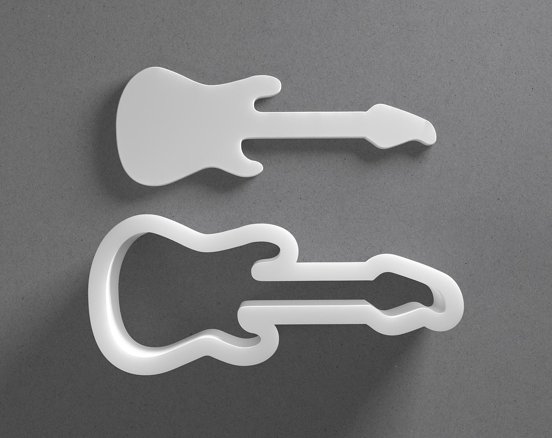 Electric Guitar Cookie Cutter - From Mini to Large - Music Musician ...