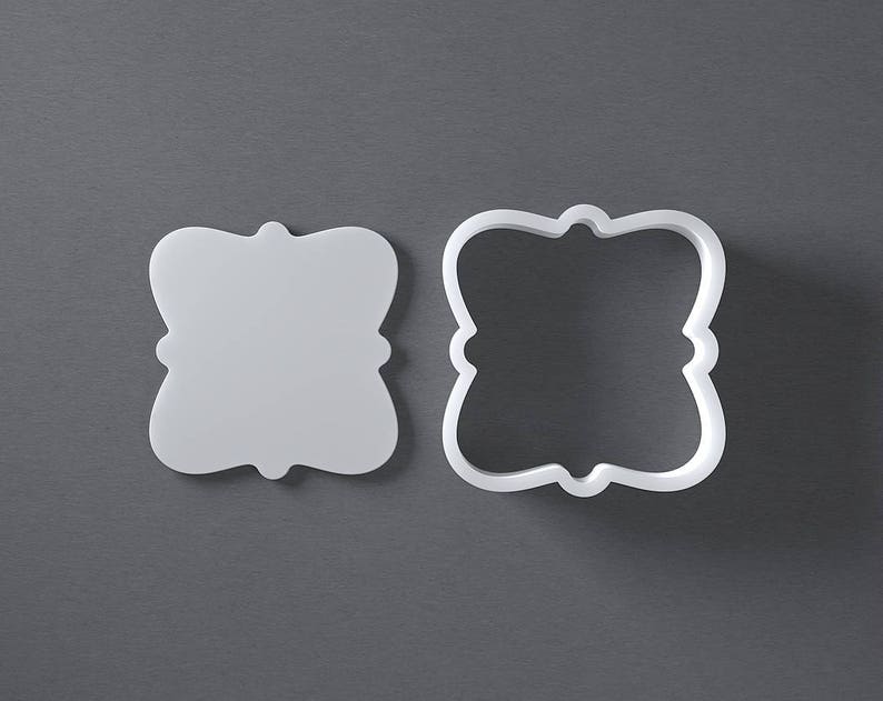 Square Plaque Cookie Cutter From Mini To Large Polymer | Etsy