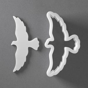 Flying Bird Cookie Cutter & Seagull Polymer Clay Earring, Pottery Tool ...
