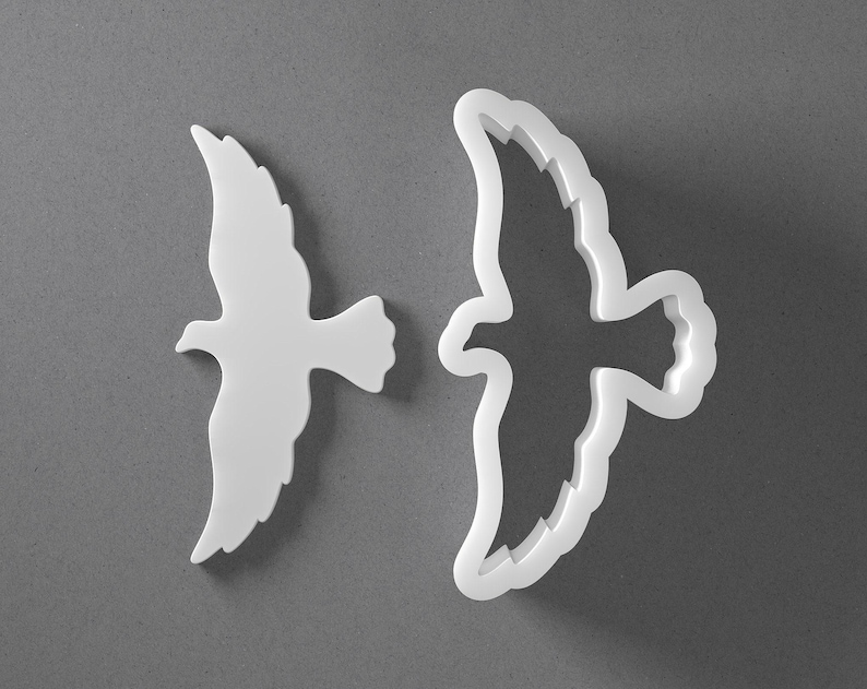 Flying Bird Cookie Cutter & Seagull Polymer Clay Earring, Pottery Tool ...